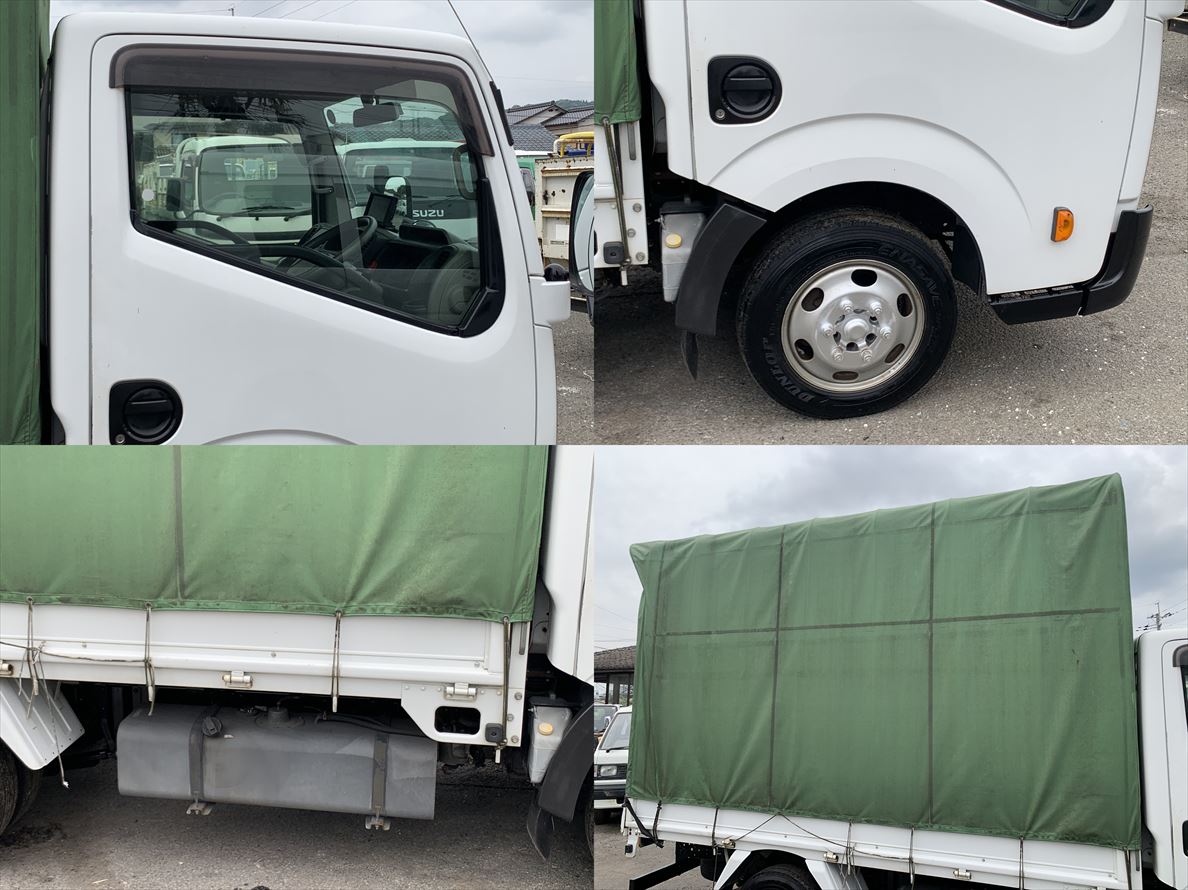 動画有！売切り！H25年 日産 アトラス ATLAS 平ボディ 幌付 1.5t 2.9L ディーゼル ターボ 2ペダル バックカメラ エンジン好調！佐賀福岡の落札情報詳細 - ヤフオク落札価格 ...