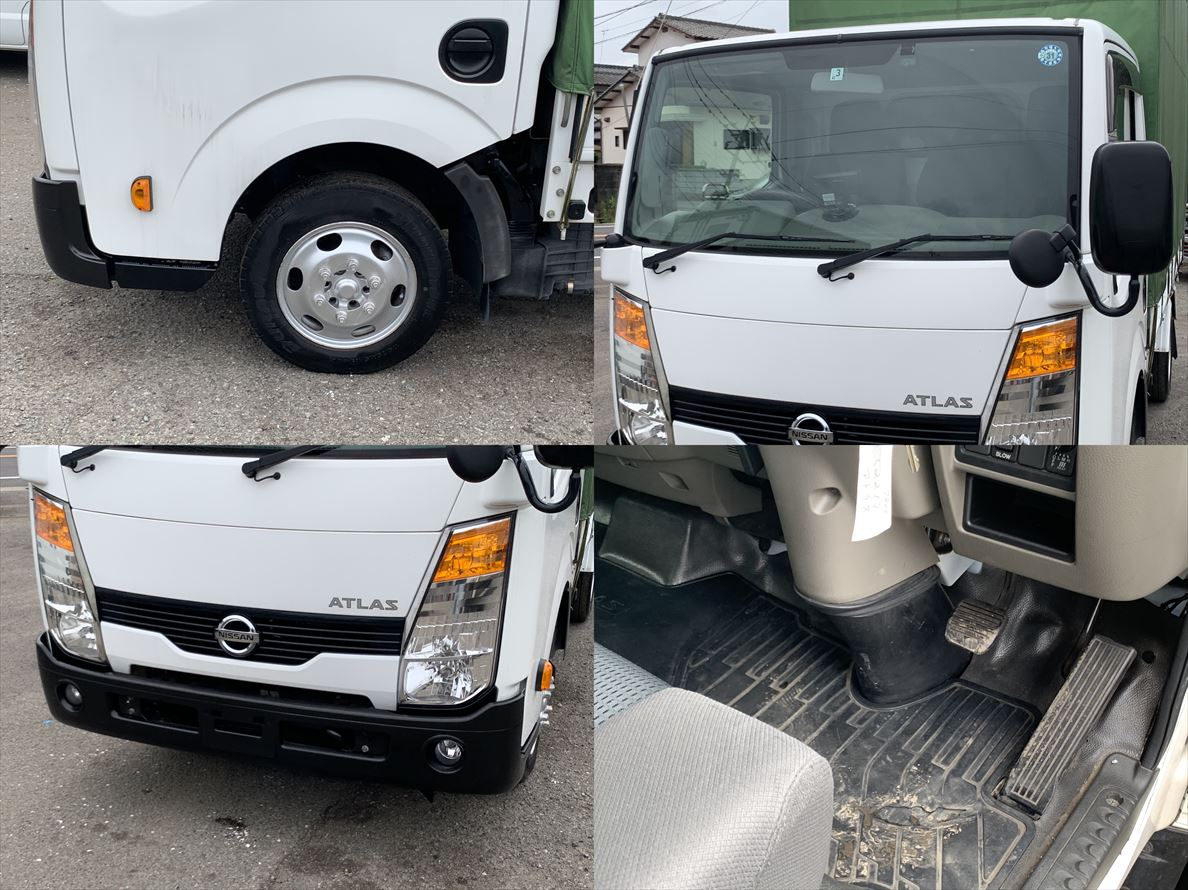 動画有！売切り！H25年 日産 アトラス ATLAS 平ボディ 幌付 1.5t 2.9L ディーゼル ターボ 2ペダル バックカメラ エンジン好調！佐賀福岡の落札情報詳細 - ヤフオク落札価格 ...